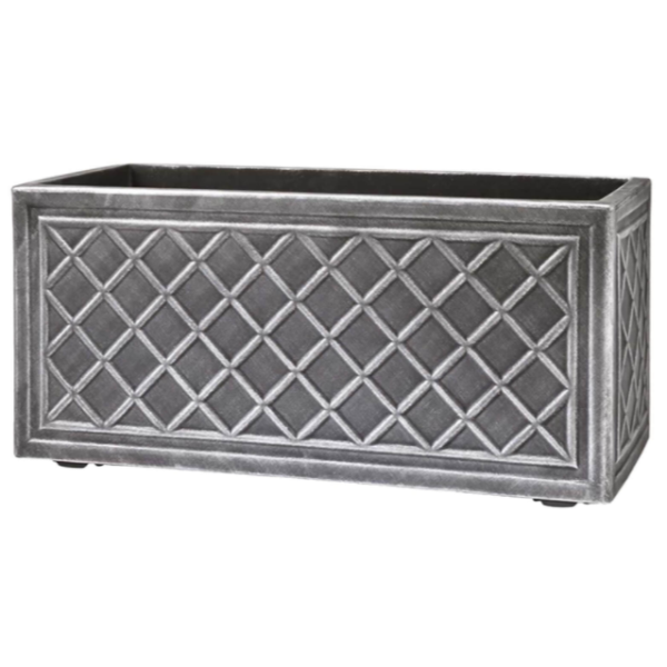 Lead Effect Trough Lattice Planter – Smiths Garden Centre